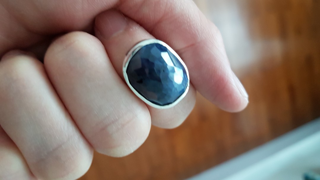 OPAQUE BLUE SAPPHIRE RING, Men's Fashion, Watches & Accessories ...