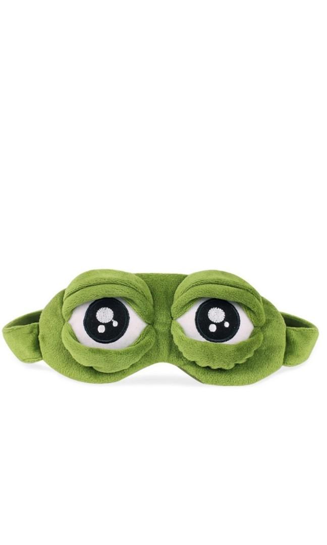 Pepe Frog Sleeping Eye Shades, Everything Else on Carousell