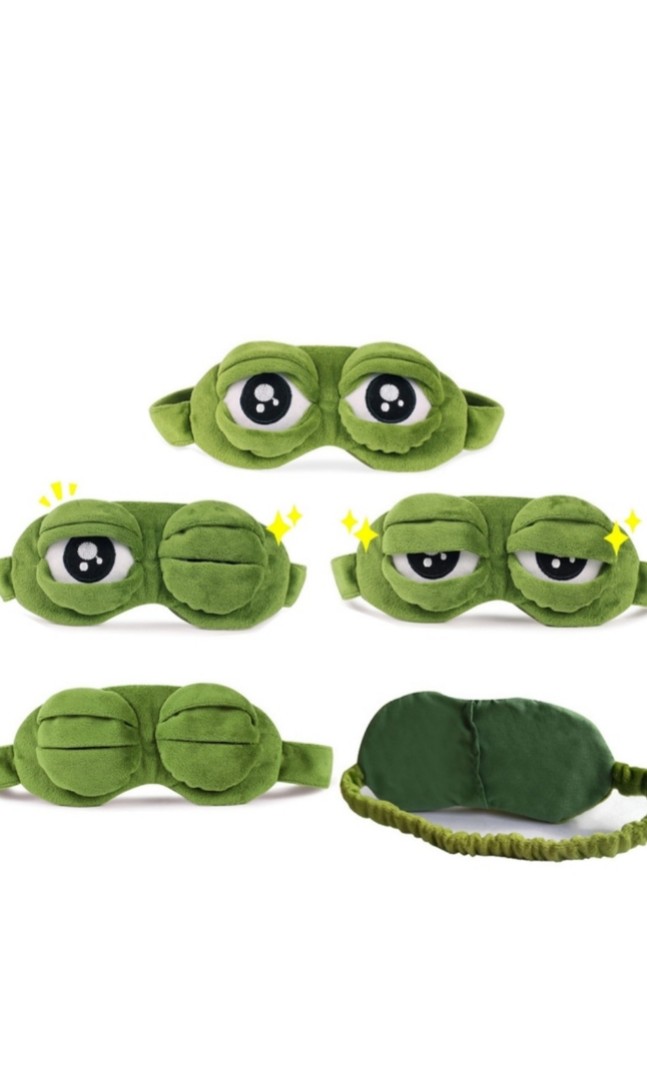 Pepe Frog Sleeping Eye Shades, Everything Else on Carousell