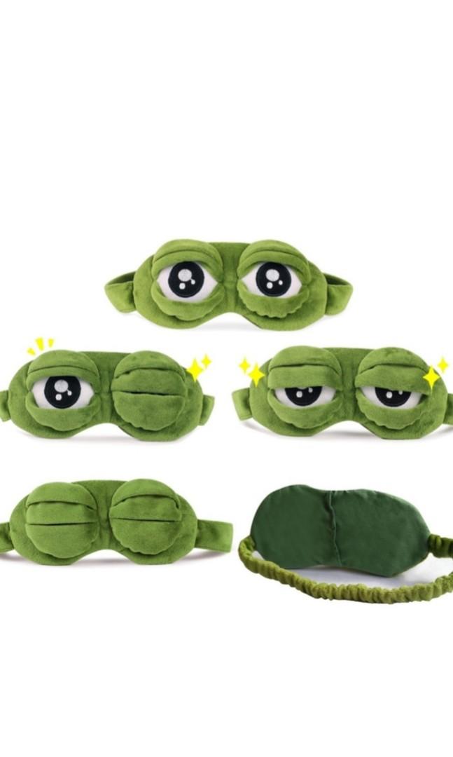 Pepe Frog Sleeping Eye Shades, Everything Else on Carousell