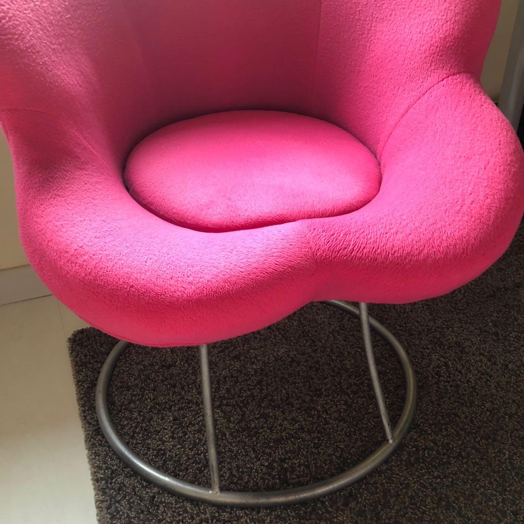 Pink flower shaped chair, Furniture & Home Living, Furniture, Chairs on ...