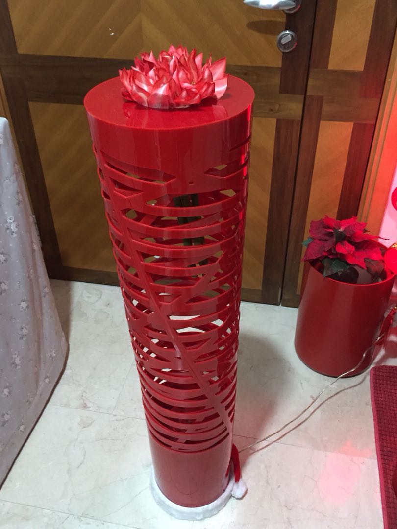 Red Floor Lamp, Furniture & Home Living, Home Decor, Other Home Decor ...