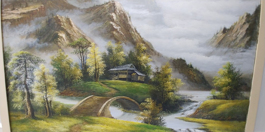 Scenary painting frame, Furniture & Home Living, Home Decor, Frames ...