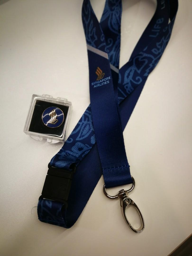 SIA Singapore Airlines Lanyard and Pin, Everything Else on Carousell