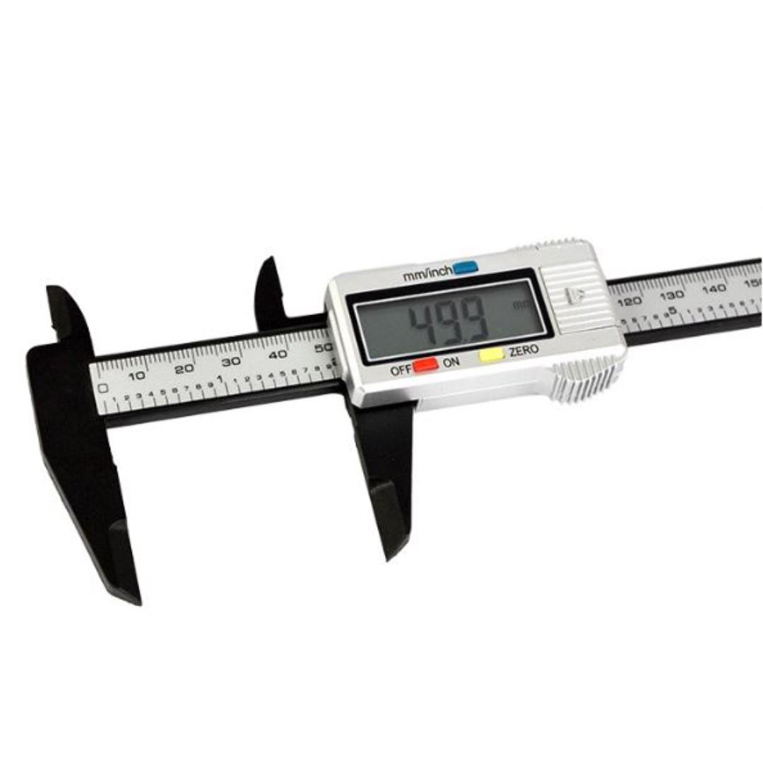 Silver and black digital vernier caliper automatic electronic vernier ...