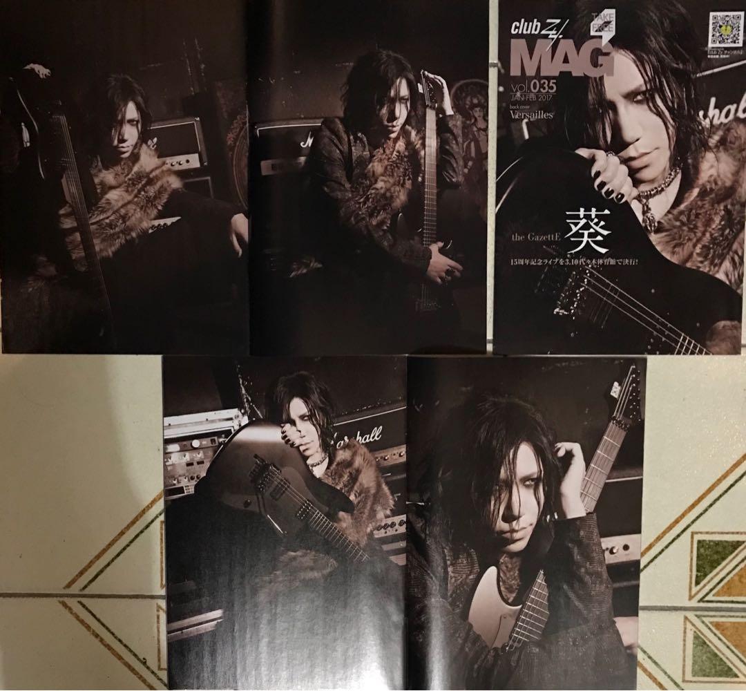 the GazettE 葵 AOI Club ZY 雜誌, 興趣及遊戲, 收藏品及紀念品, 明星周邊 - Carousell