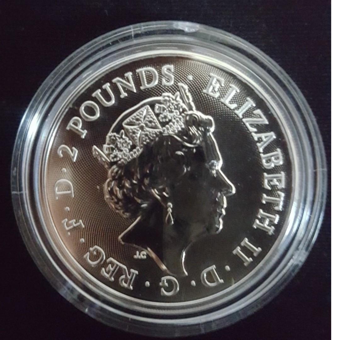 British 1oz silver coin two dragons 2018, Hobbies & Toys, Memorabilia ...