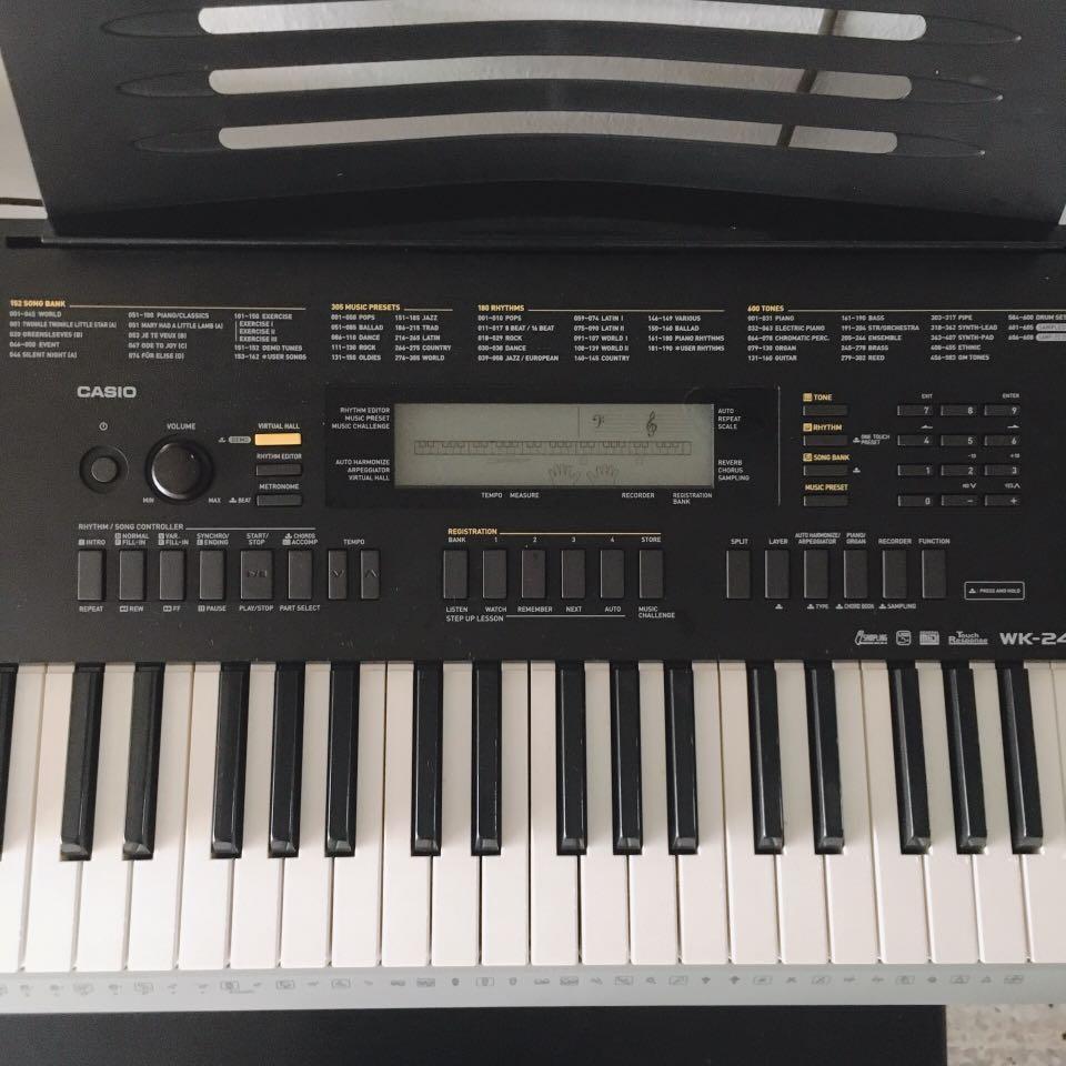 Casio WK-240 76-keys standard keyboard, Hobbies & Toys, Music & Media ...
