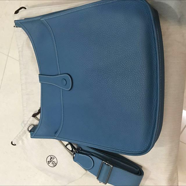 Hermes Evelyne III (GM) Phw, Luxury, Bags & Wallets on Carousell