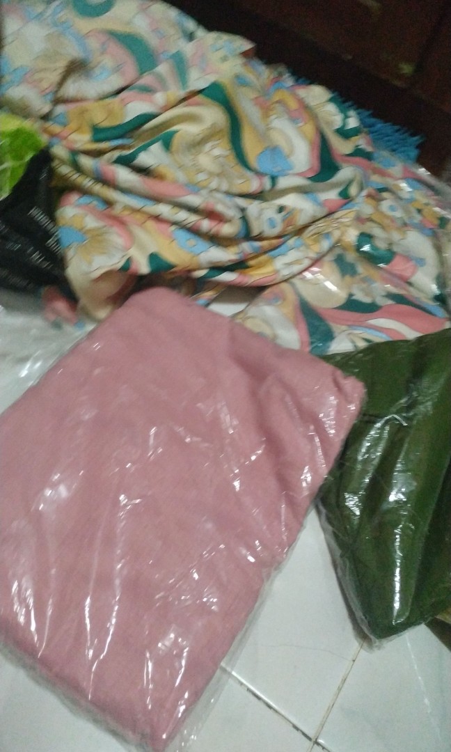 Kain baju raya, Women's Fashion, Muslimah Fashion, Baju Kurung & sets ...