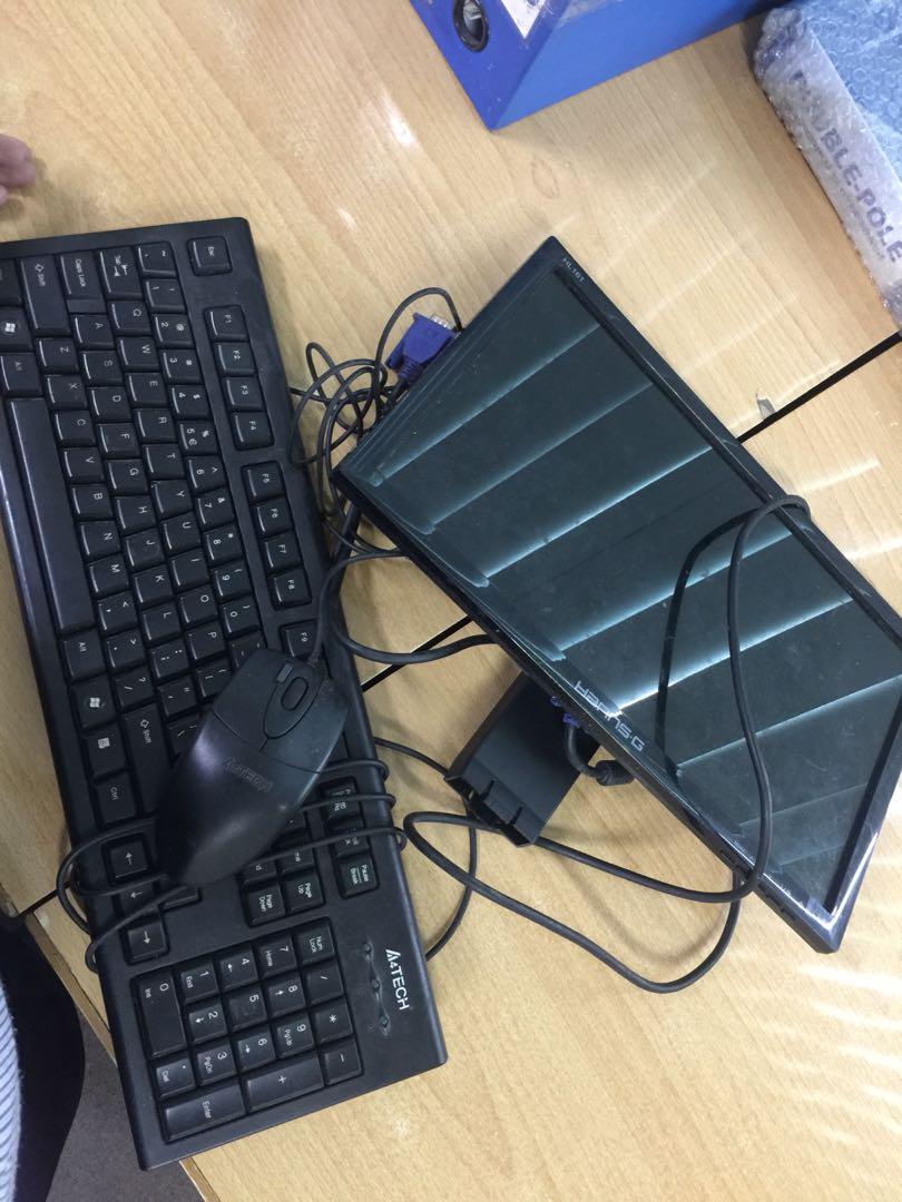 Monitor,keyboard,mouse, Computers & Tech, Parts & Accessories, Computer ...