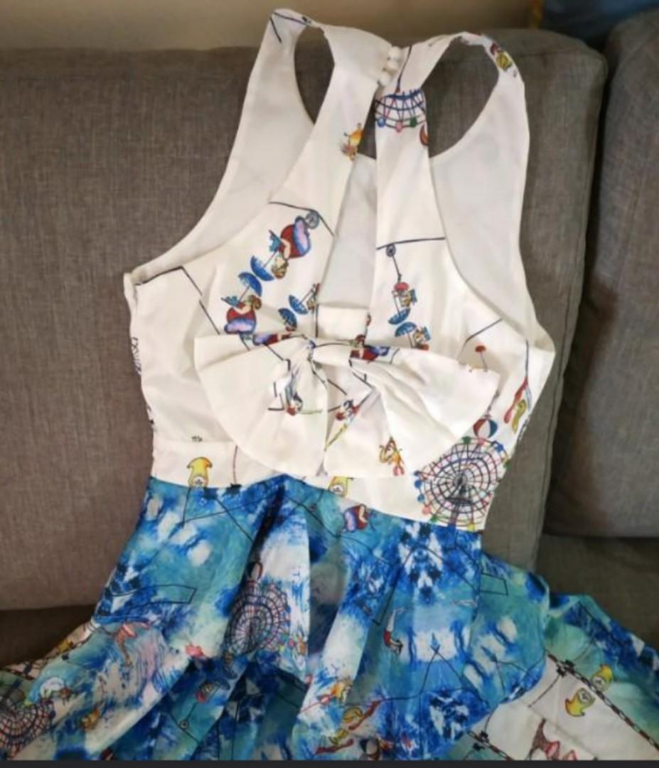 NEW cute ribbon dress high low gown prom dress, Women's Fashion ...