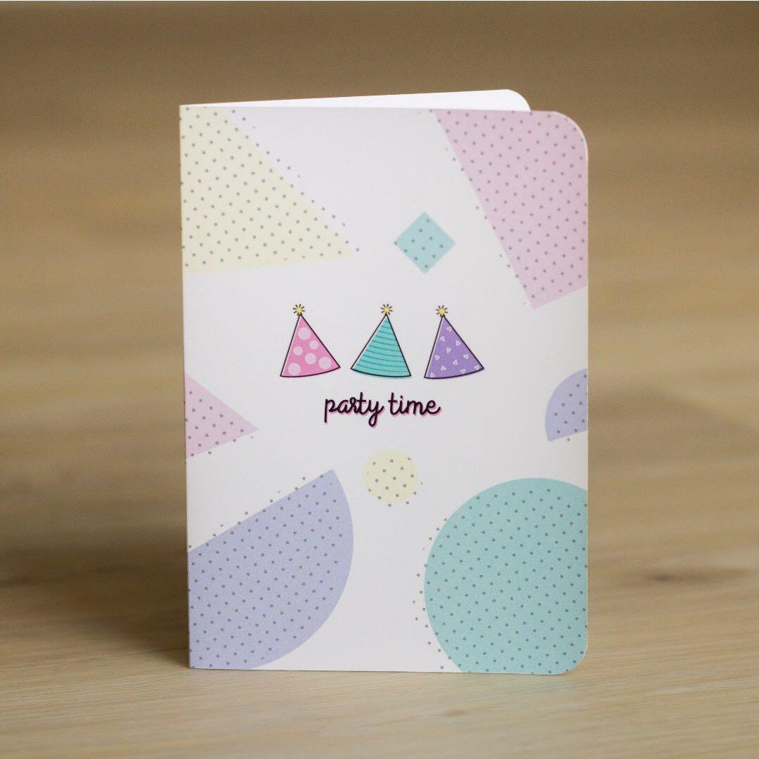 Party Time Birthday Card, Hobbies & Toys, Stationery & Craft, Occasions ...