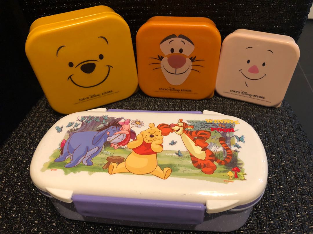 Pooh lunch box / container set, Furniture & Home Living, Kitchenware ...