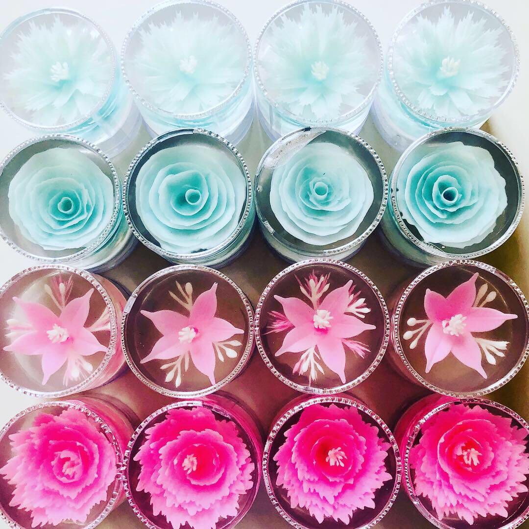 Specially crafted Mini 3D Flower Jelly as party favor/gift packs/goodie ...