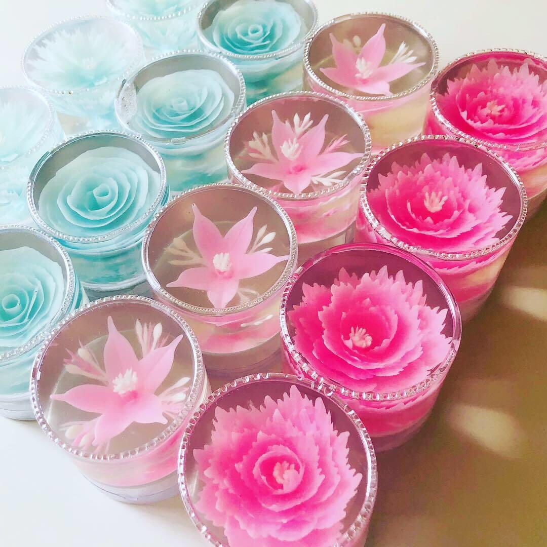 Specially crafted Mini 3D Flower Jelly as party favor/gift packs/goodie ...