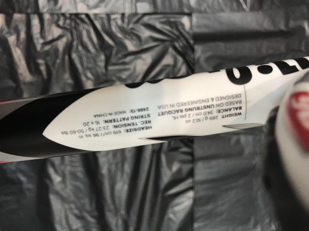 Wilson Steam 96 Tennis Racket, Sports Equipment, Sports & Games, Racket ...