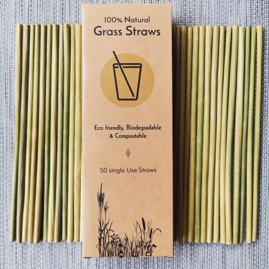 100% Biodegradable Grass Straws! First in Singapore!, Food & Drinks ...