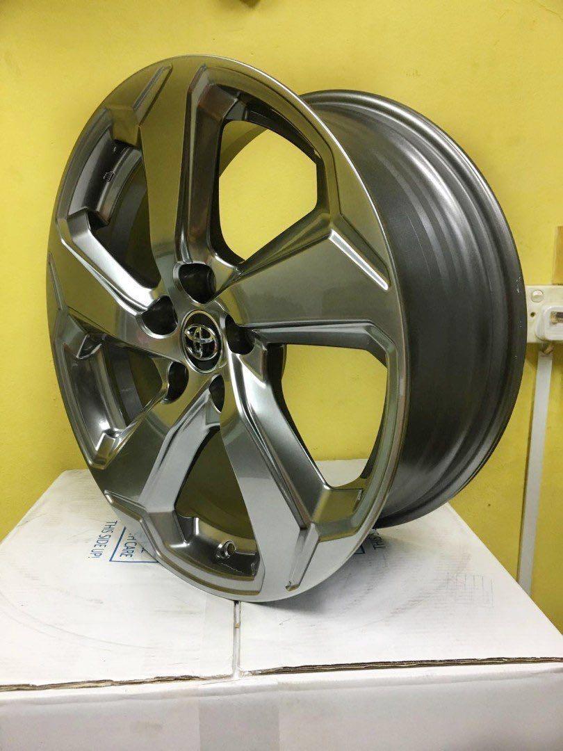 18" Original Toyota RAV4 Rims, Car Accessories, Tyres & Rims on Carousell
