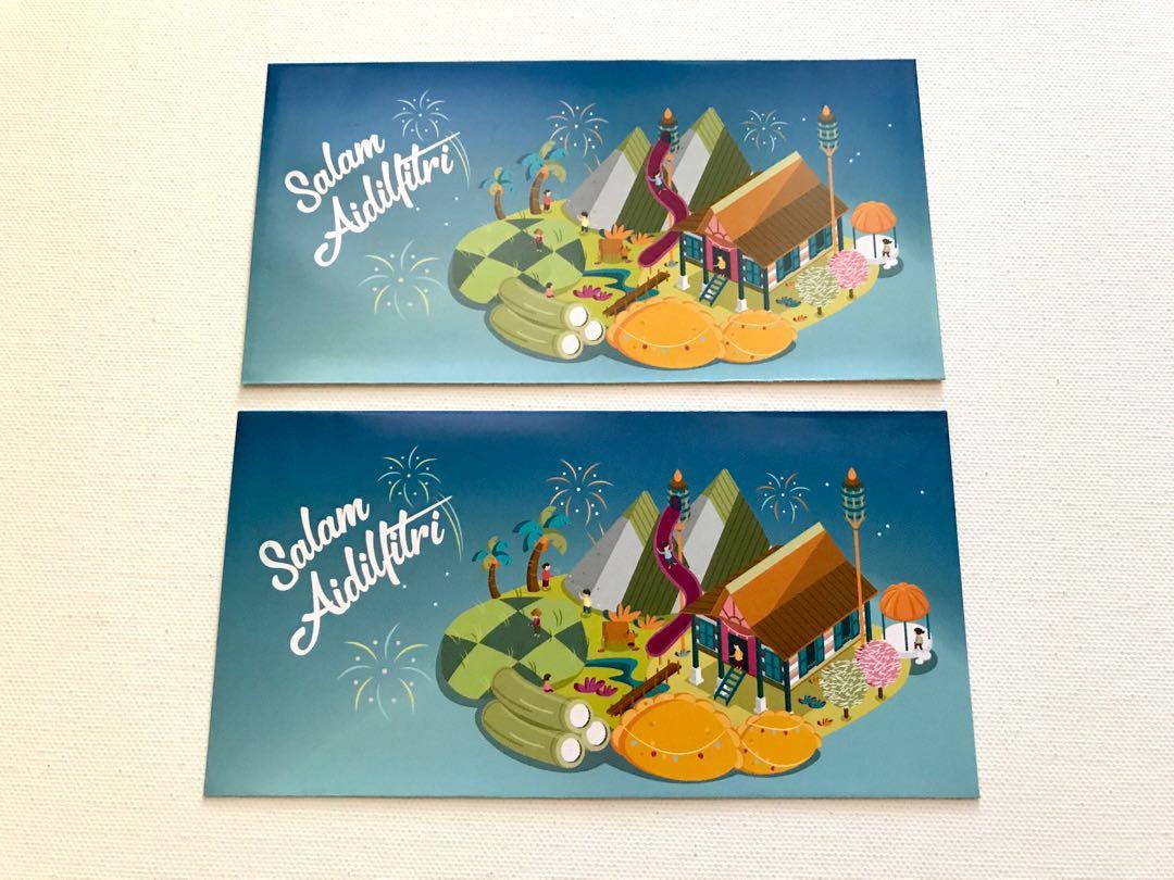 2pcs Bernas Liansin 2018 raya packet / sampul raya sdr, Hobbies & Toys ...