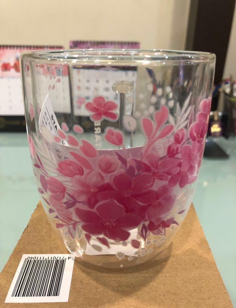 **同富** Starbucks Taiwan Sakura Design Glass Cup, Furniture & Home ...