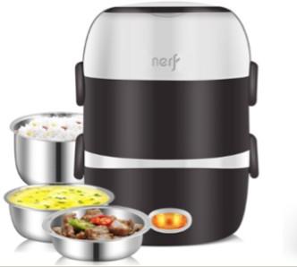 American Nerf 3 Layers Electrical Lunch Box with Mini Rice Cooker, TV ...