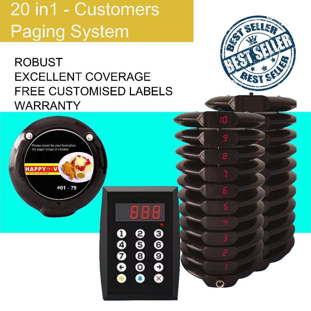 Brand New 20 in 1 Customers' Paging System, TV & Home Appliances, TV ...