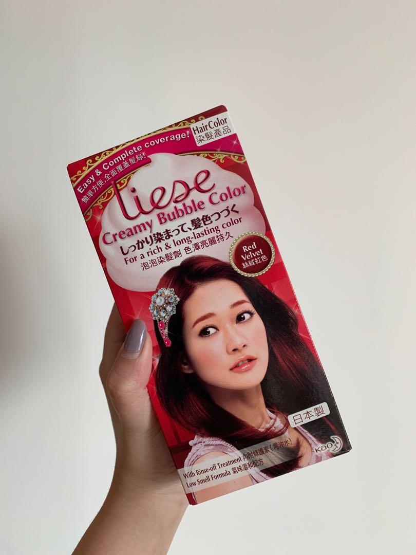 Liese Bubble Hair Dye in Red Velvet, Beauty & Personal Care, Hair on ...