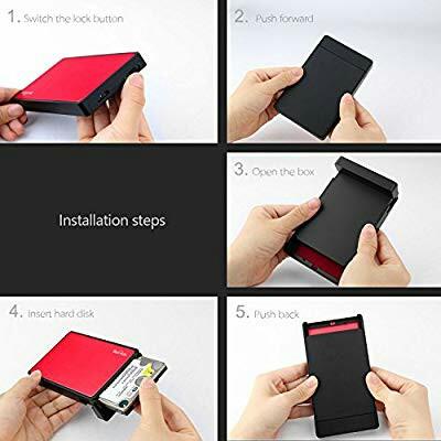 (M449) Spinido Aluminum Hard Disk Enclosure Support UASP SATA III USB 3 ...