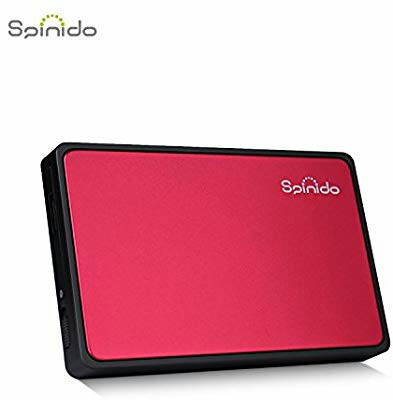 (M449) Spinido Aluminum Hard Disk Enclosure Support UASP SATA III USB 3 ...
