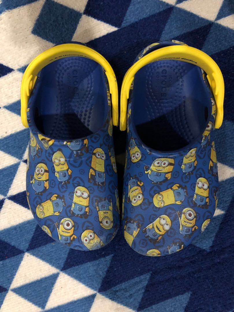 Minion Crocs for kids, Babies & Kids, Babies & Kids Fashion on Carousell