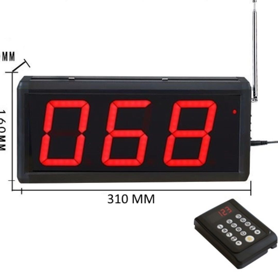Queue Number System 3 Digits LED Queue Calling System, TV & Home Appliances, TV & Entertainment ...