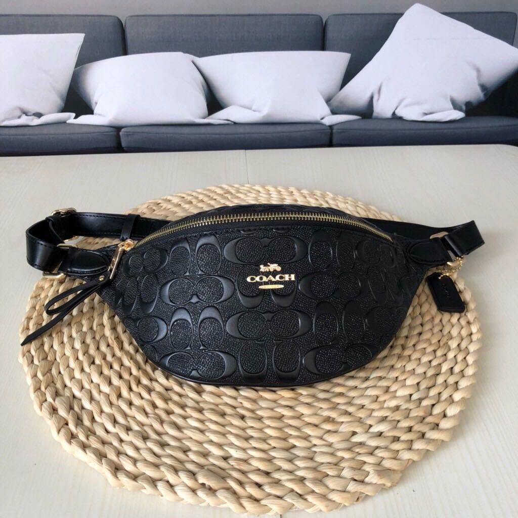 Original coach belt beg in signature leather, Women's Fashion, Bags ...