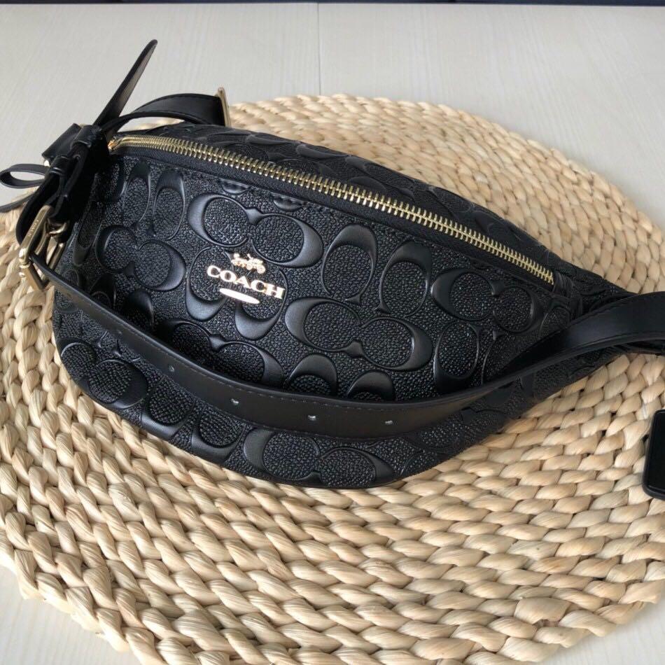 Original coach belt beg in signature leather, Women's Fashion, Bags ...