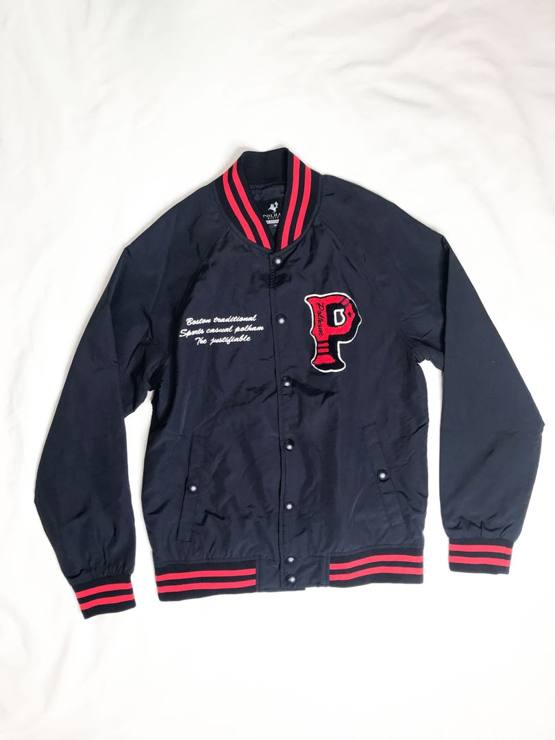 Polham Blue Bomber Jacket, Men's Fashion, Coats, Jackets and Outerwear ...