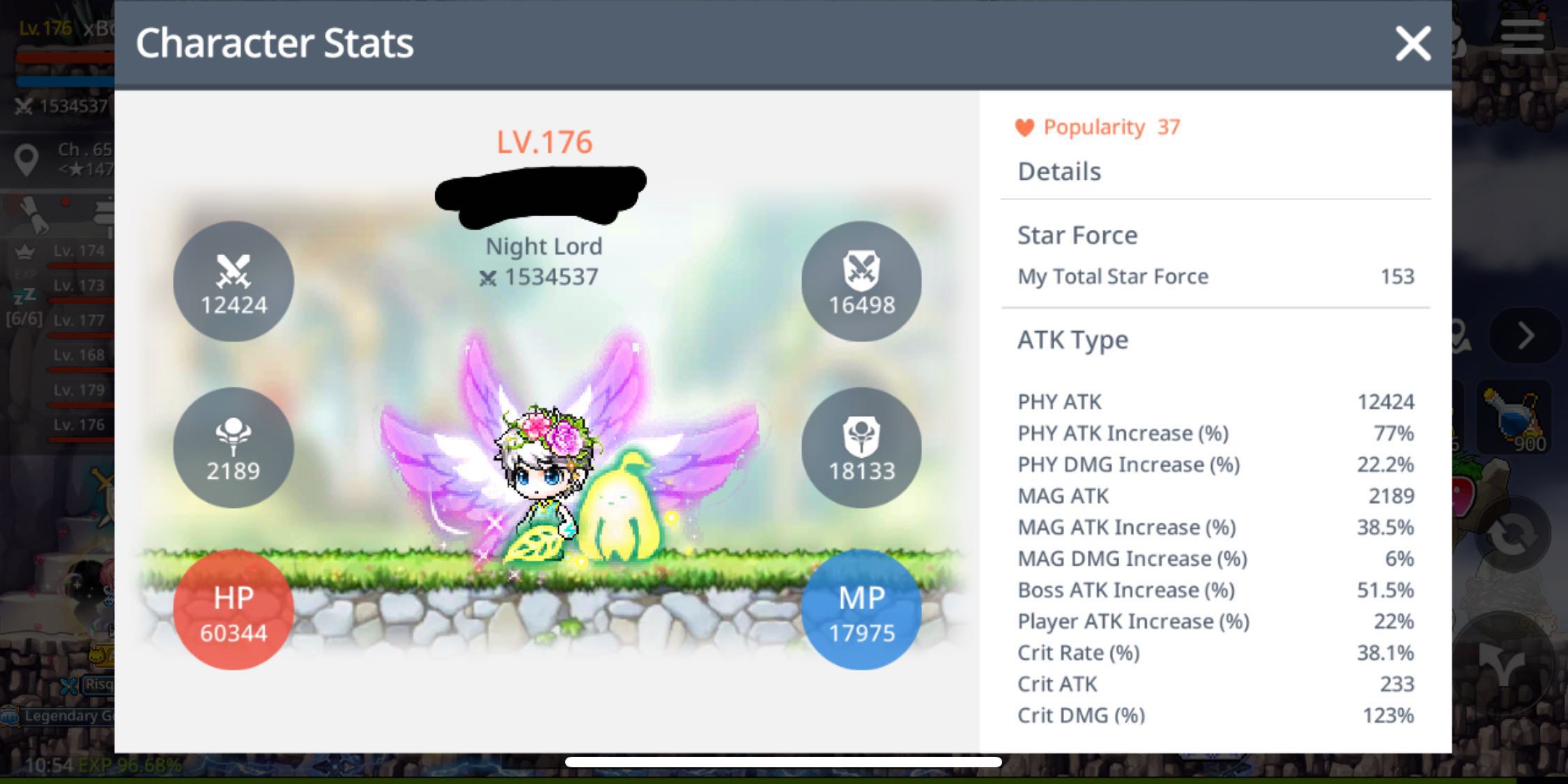 Selling Maplestory M Account A2 Zenith Lv 176 NIGHT LORD, Video Gaming ...