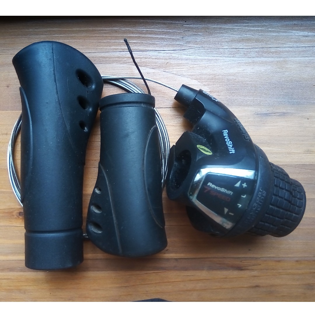 SHIMANO Revo 7 speed shifter set, Bicycles & PMDs, Parts & Accessories ...