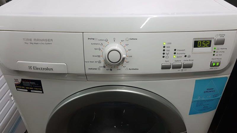 Used Electrolux 7kg/5kg Time Manager Front Load Washer and Dryer, TV ...