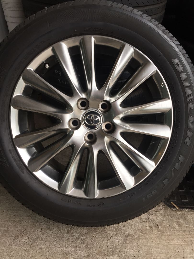 18” Used Toyota harrier Rims and tyre, Car Accessories, Tyres & Rims on ...