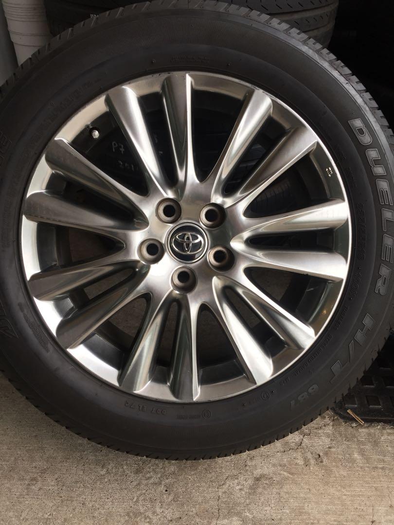 18” Used Toyota harrier Rims and tyre, Car Accessories, Tyres & Rims on ...