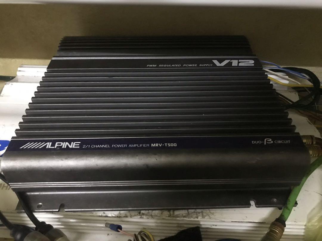 Alpine v12 power amp, Auto Accessories on Carousell