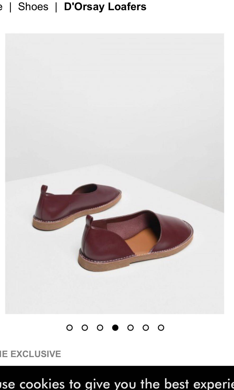 Charles and Keith D’Orsay Loafer, Women's Fashion, Footwear, Flats on ...