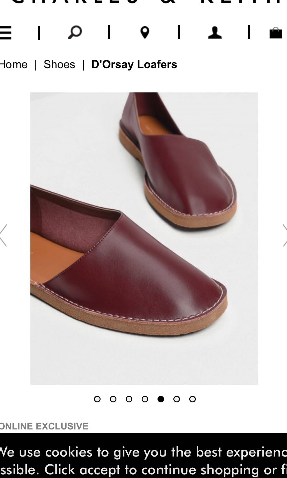 Charles and Keith D’Orsay Loafer, Women's Fashion, Footwear, Flats on ...