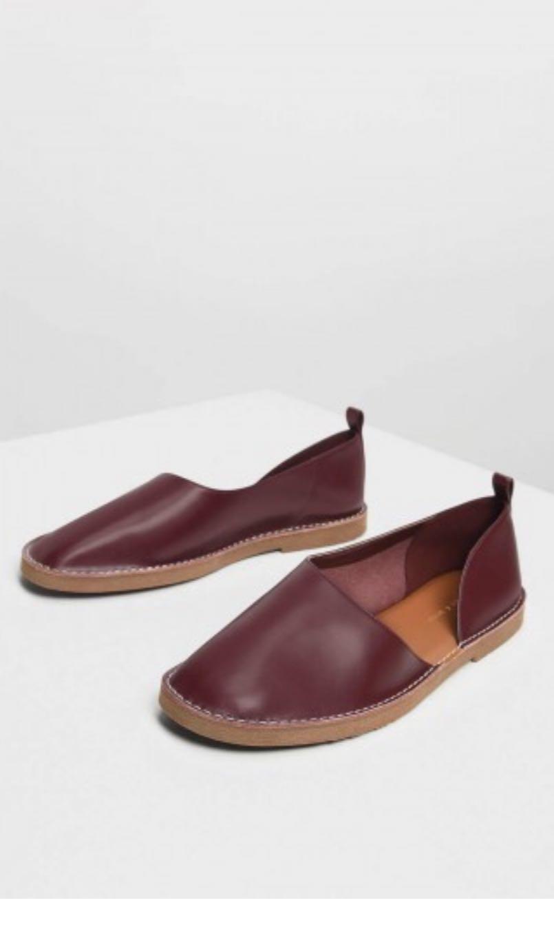 Charles and Keith D’Orsay Loafer, Women's Fashion, Footwear, Flats on ...