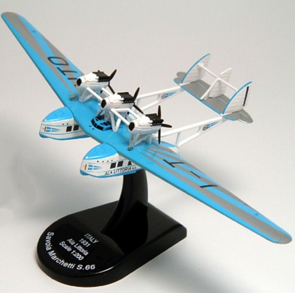 Del Prado 1/200 Savoia Marchetti S.66 Ala Litorria Italy 1931 Die Cast ...