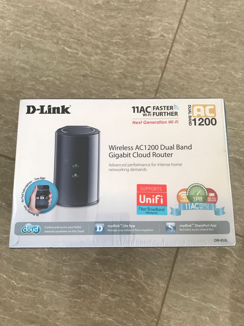 D-Link Wireless AC1200 Dual Band Gigabit Cloud Router, Computers & Tech ...