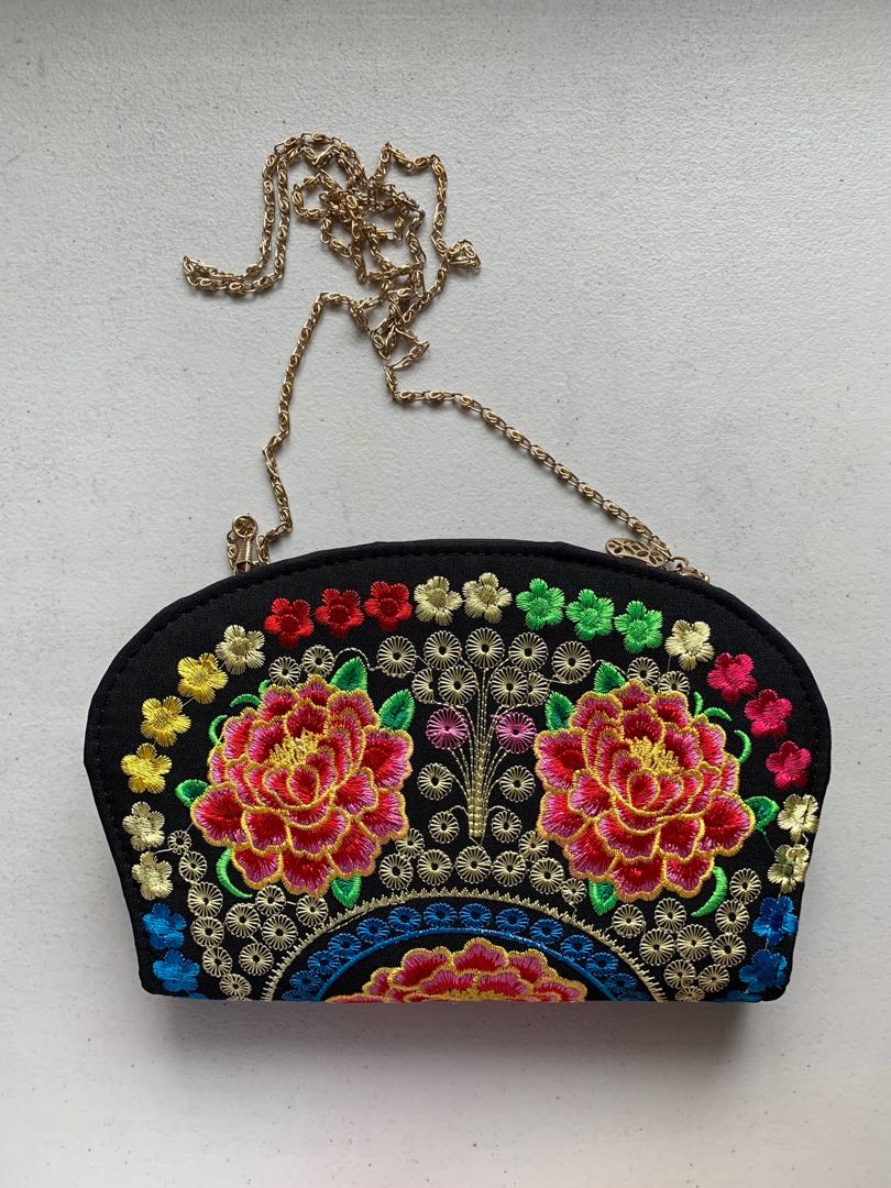 Embroidered bag, Women's Fashion, Bags & Wallets, Cross-body Bags on ...