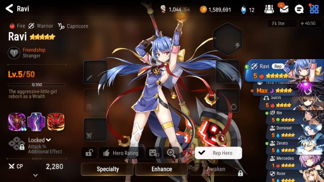 Epic Seven Ravi Starter with 5* Limited Artifact, Video Gaming, Video ...