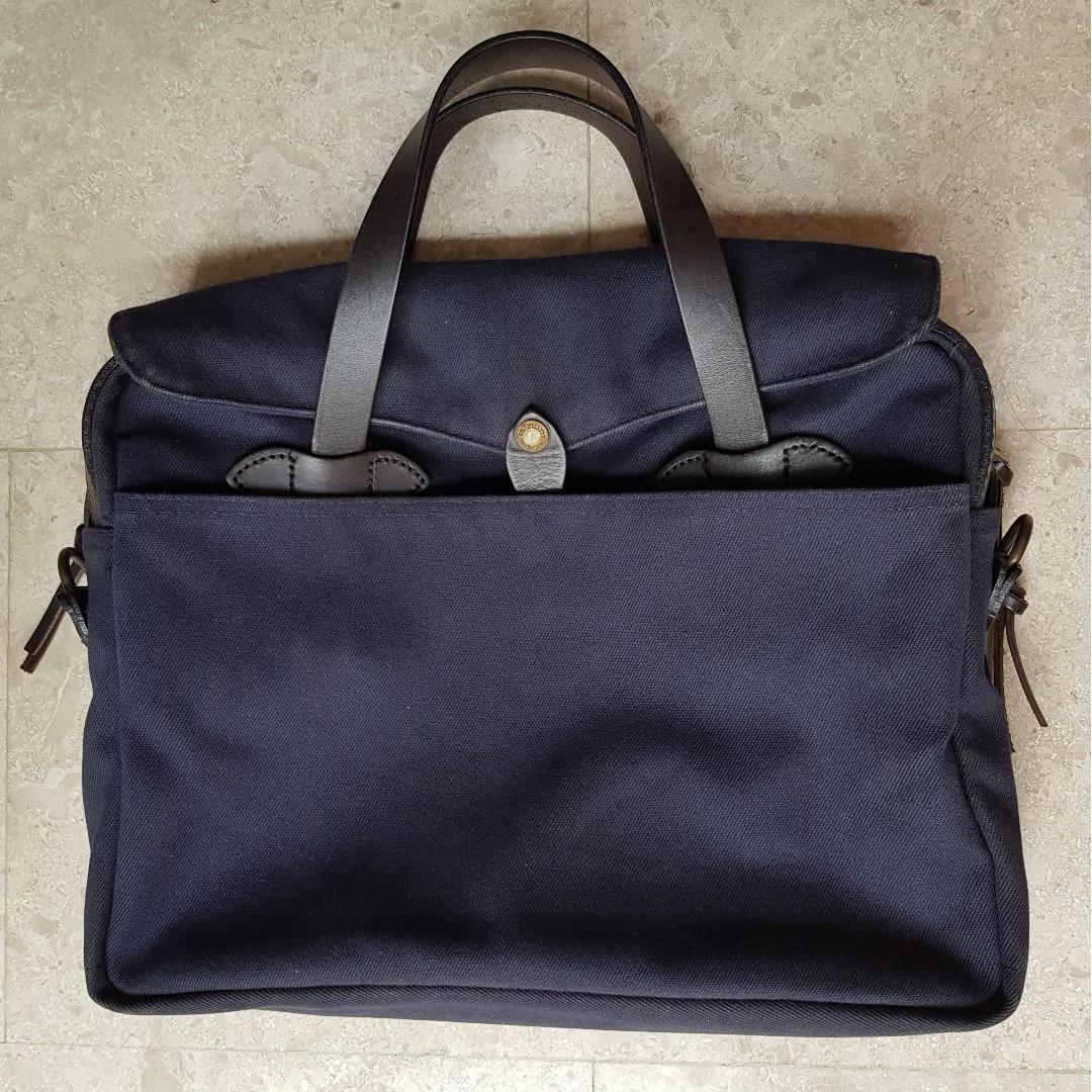 Filson Original Briefcase (Navy), Men's Fashion, Bags, Briefcases on ...