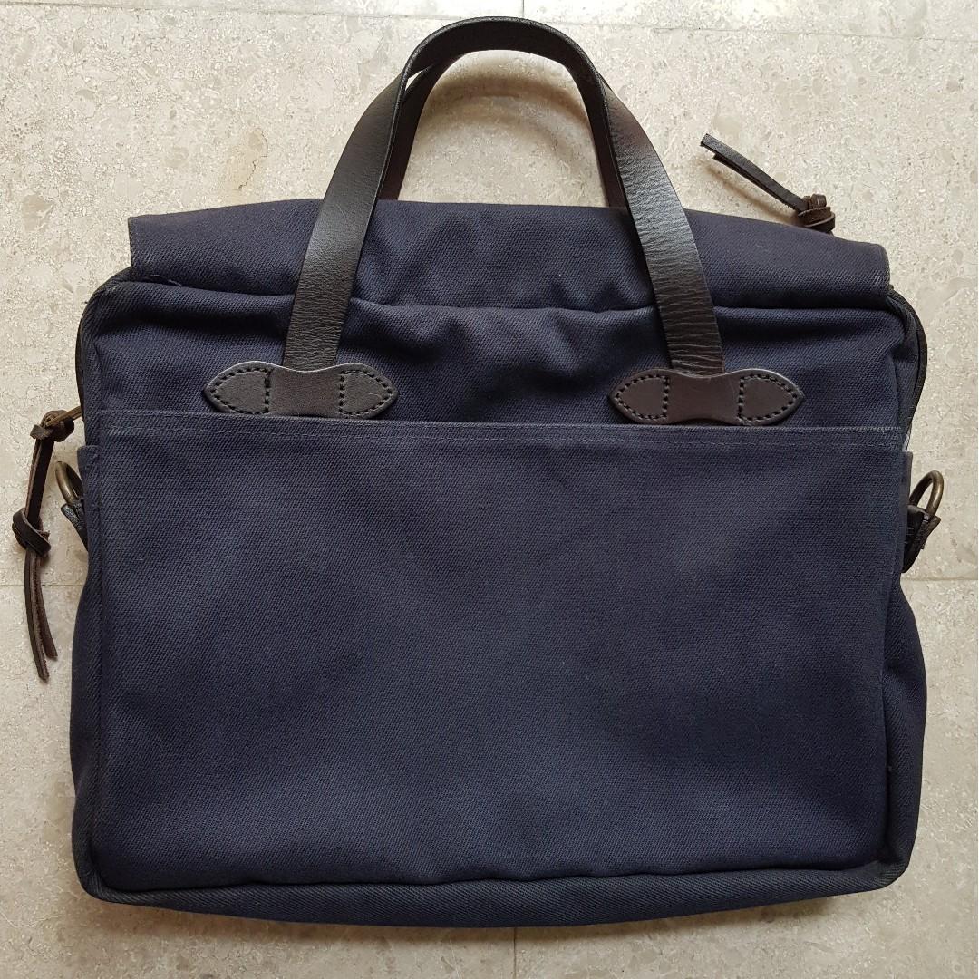 Filson Original Briefcase (Navy), Men's Fashion, Bags, Briefcases on ...